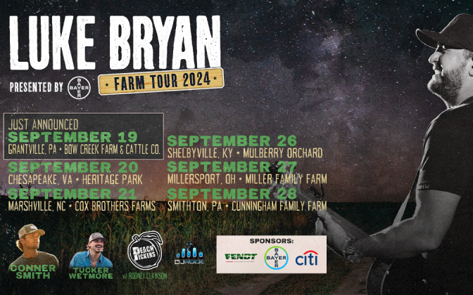 Luke Bryan Farm Tour - Grantville, PA